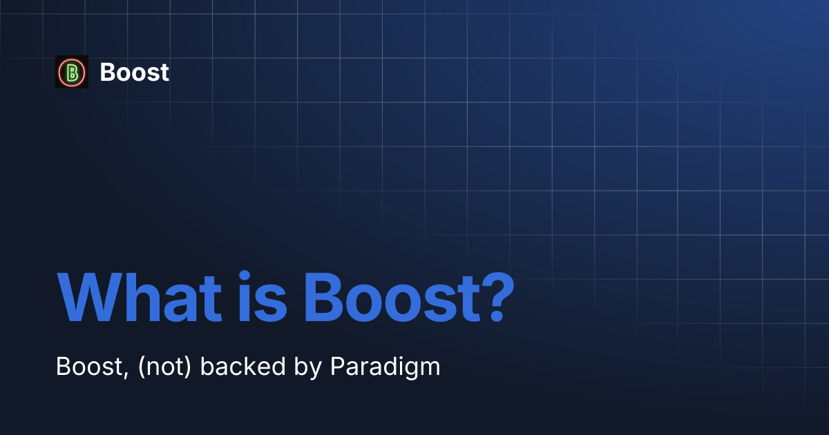 What is Boost? | Boost